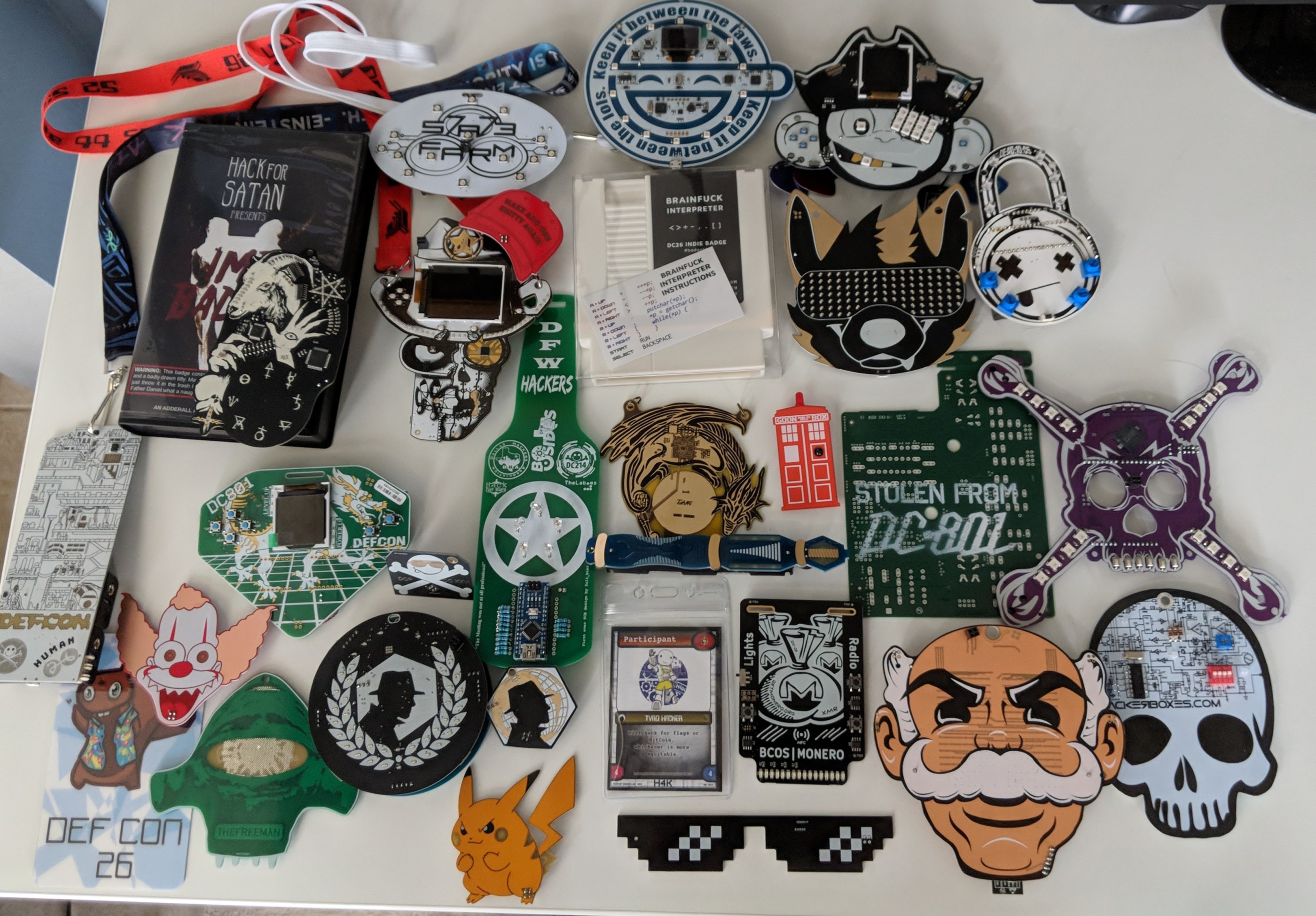 DEFCON 26 Badge Photos – Hermit's Cave